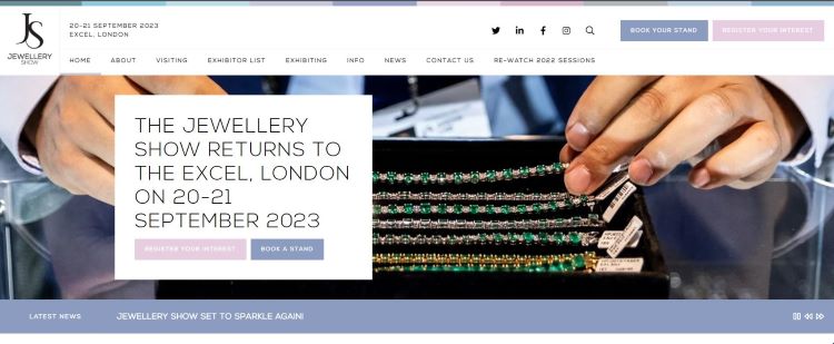 Jewellery Show unveils new website ahead of 2023 edition - Professional ...
